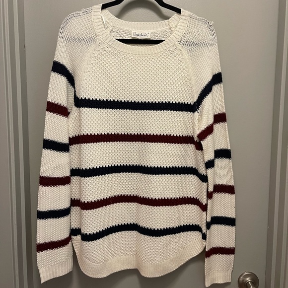 Cloud Chaser | Sweaters | Red And Blue Stripped Sweater | Poshmark